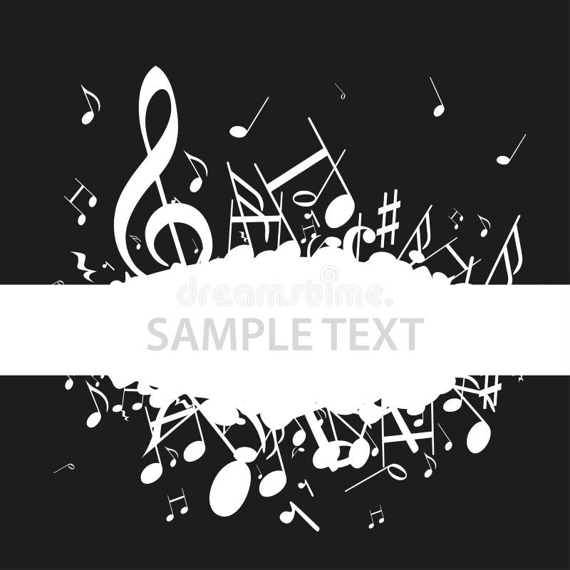 Music Notes Clef stock vector. Illustration of classical - 69253782