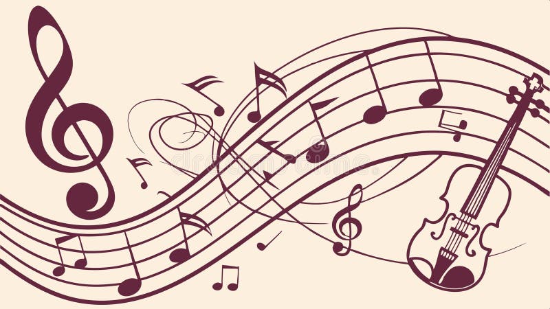 Music Notes and Clef Musical Composition Vector Design Generative AI ...