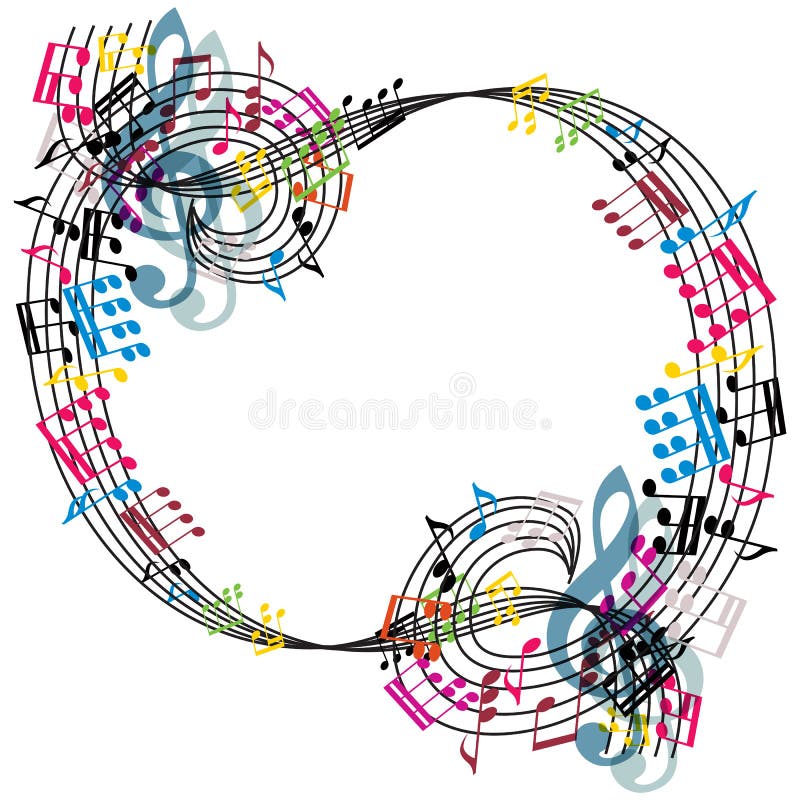 Music Notes Seamless Pattern, Musical Theme Repeating Vector Background ...