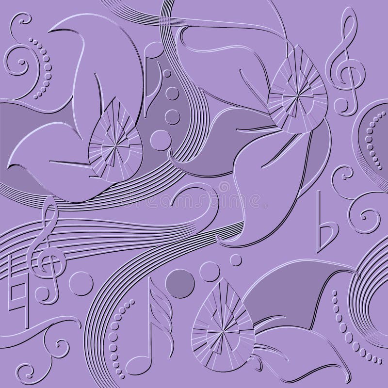 Music Notes Colorful Vector Seamless Pattern. Musical Symbols and Signs ...