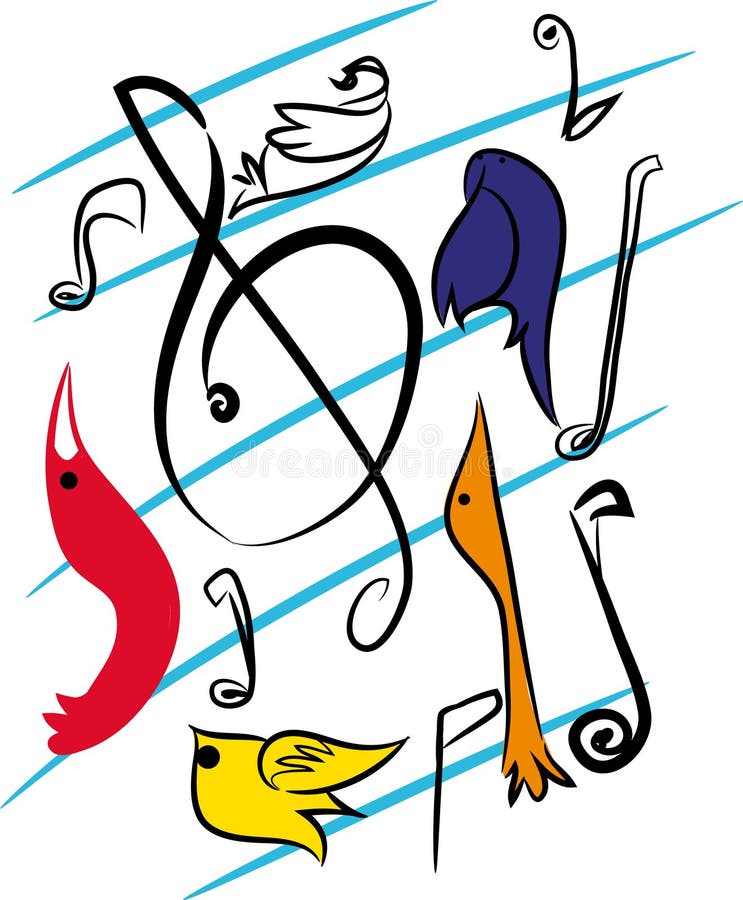 Music notes stock vector. Illustration of musician, design - 107707567