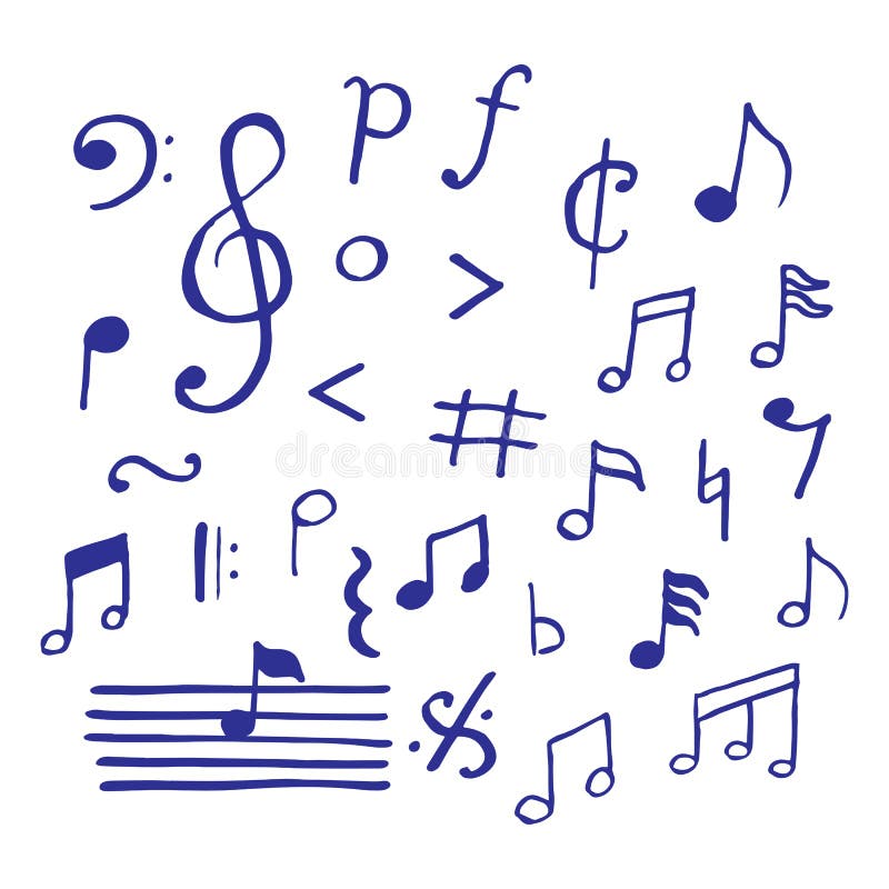 Sketch Pen Music Notes Stock Illustrations – 176 Sketch Pen Music Notes ...