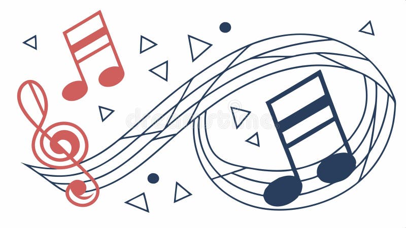 Music Notes Flowing Design, Melodic and Artistic Composition Vector ...