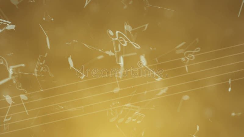 Music Notes Flying in the Wind Stock Footage - Video of colorful ...