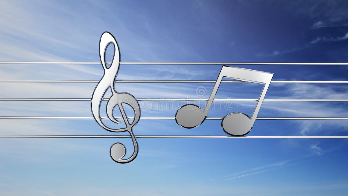 Music Notes Clouds Stock Illustrations – 374 Music Notes Clouds Stock ...