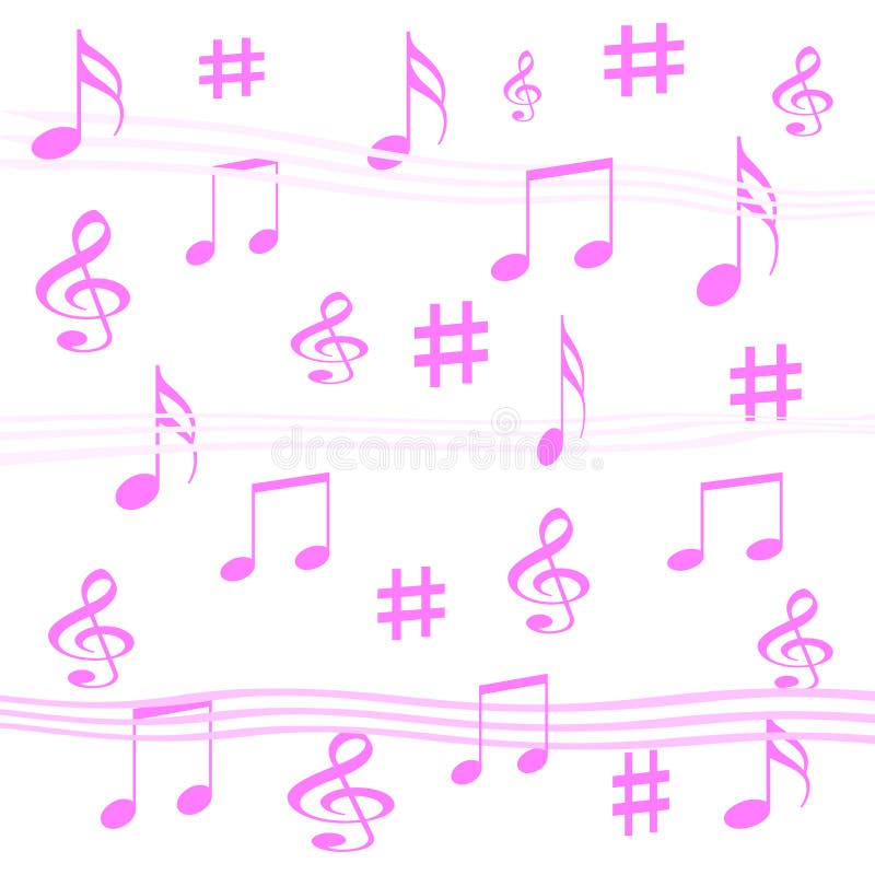 Music Notes Scattered Stock Illustrations – 2,057 Music Notes Scattered ...