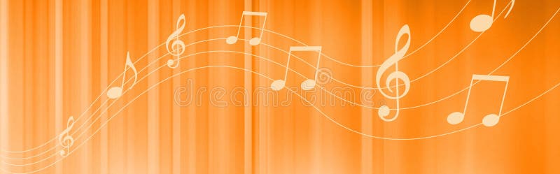 Music notes header stock illustration. Illustration of flat - 12542676