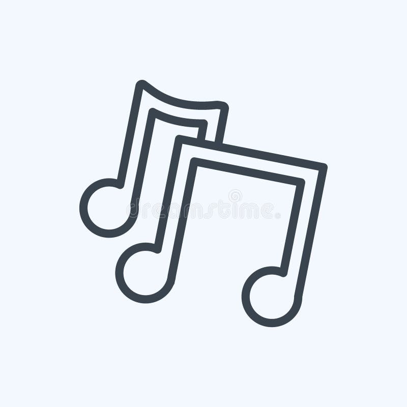 Music Note Sing Cut Line Stock Illustrations – 41 Music Note Sing Cut ...