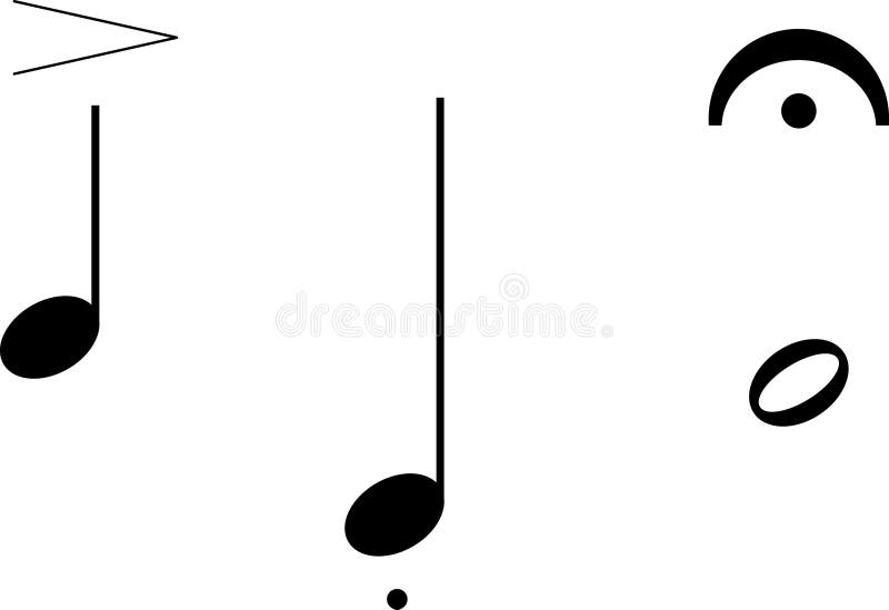 Music Notes Icons Set. Vector? Stock Vector - Illustration of musician ...