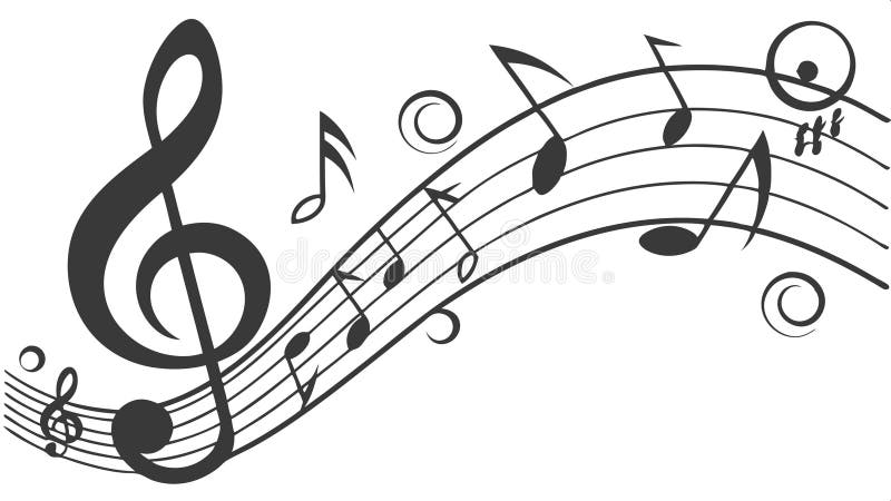Music Notes Illustration, Representing Music, Melody, and Musical ...