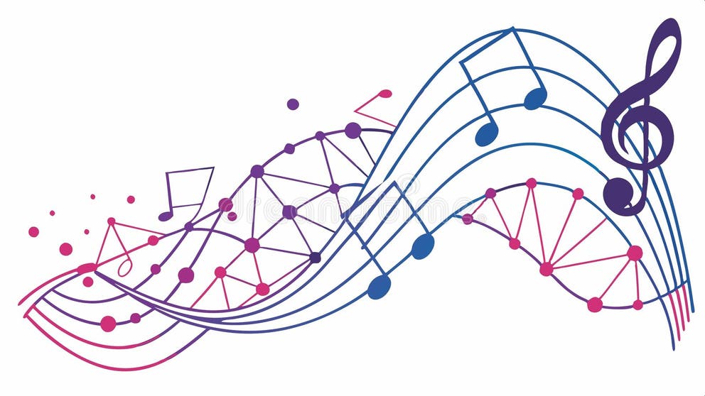 Music Notes and Lines, Musical Composition and Melody Vector Design ...