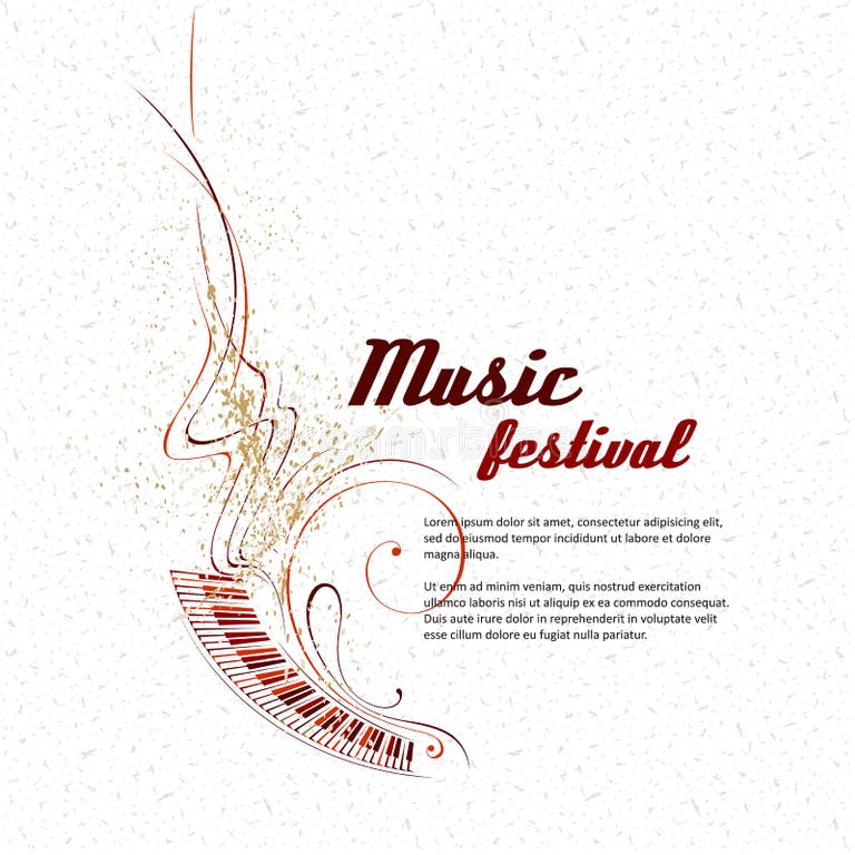 Music. Notes, Lines, Musical Instruments Stock Vector - Illustration of ...