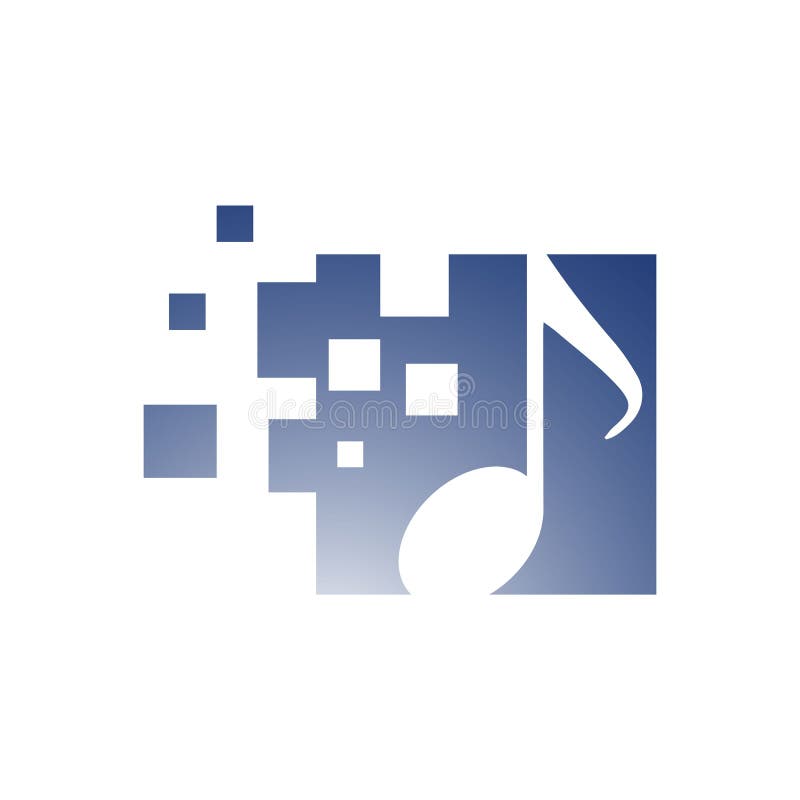 Music Notes Logo Creative Abstract Key Note Symbol Instrumental ...