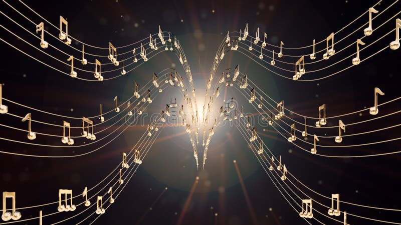 Music Notes Loop Animation 4K Ultra HD Stock Footage - Video of disco ...