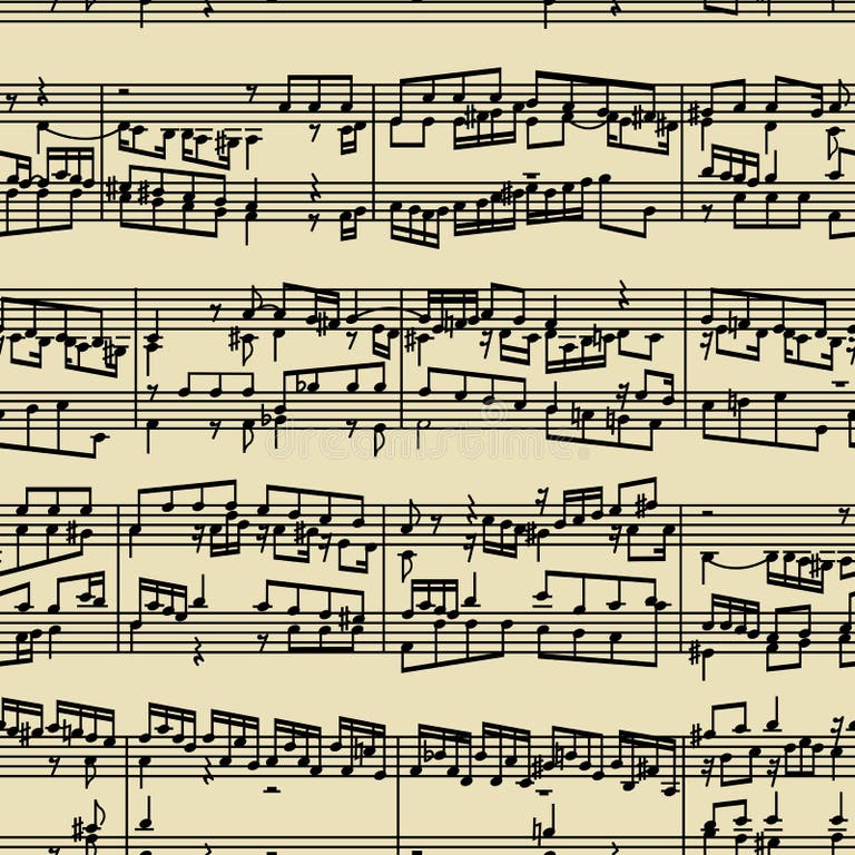 Music notes manuscript stock vector. Illustration of manuscript - 4189151