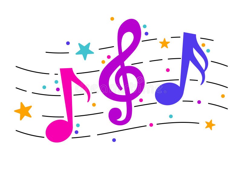 Music Notes. Musical Notes Design, Songs, Melodies Flat Vector Icon ...