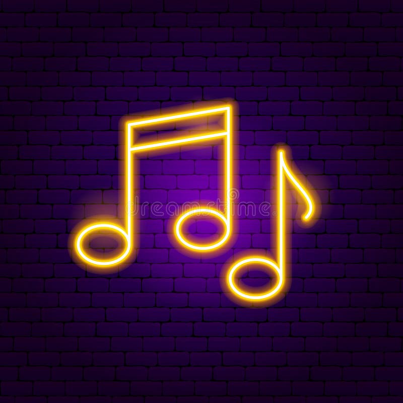Neon Music Notes Vector Stock Illustrations – 1,033 Neon Music Notes ...