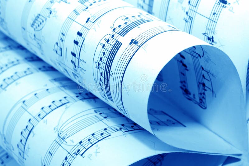 Music notes paper stock photo. Image of musician, notation - 6650360