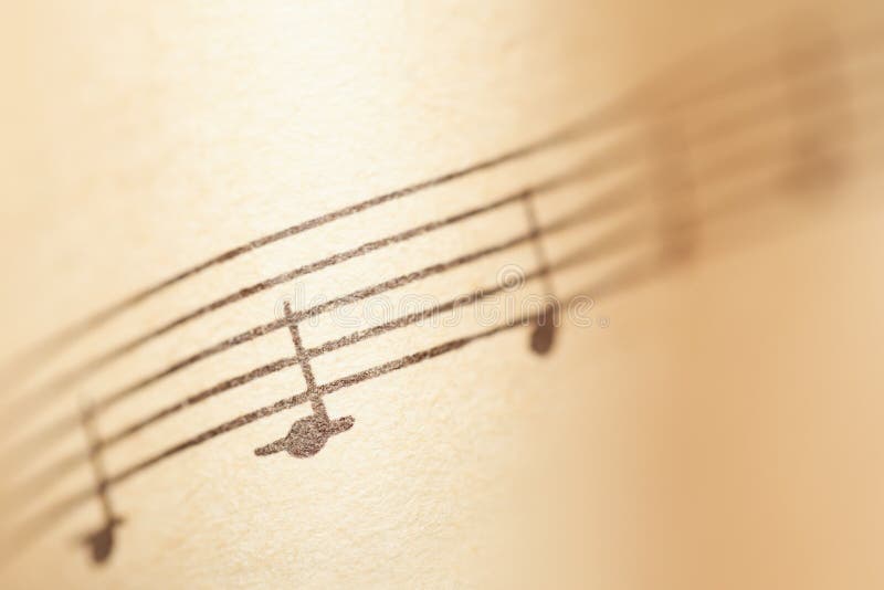 Music notes on paper stock photo. Image of symbol, note - 49139244