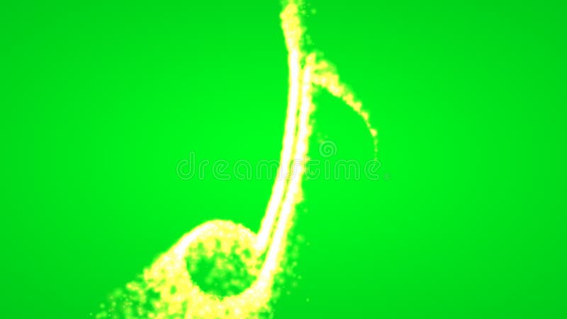 Music Notes Particles on Green Screen Stock Footage - Video of music ...
