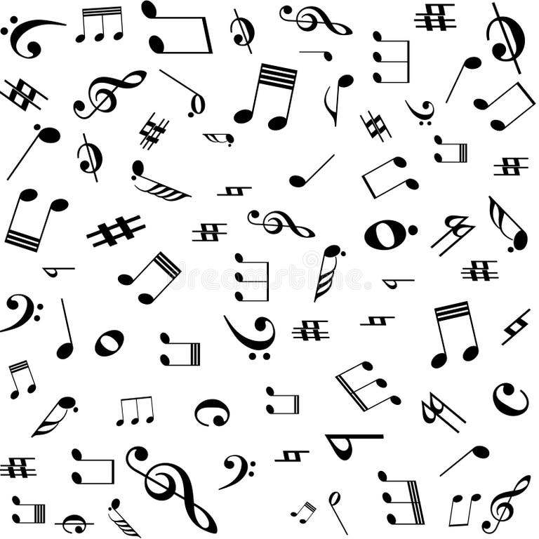 Music notes pattern stock vector. Illustration of element - 20948187