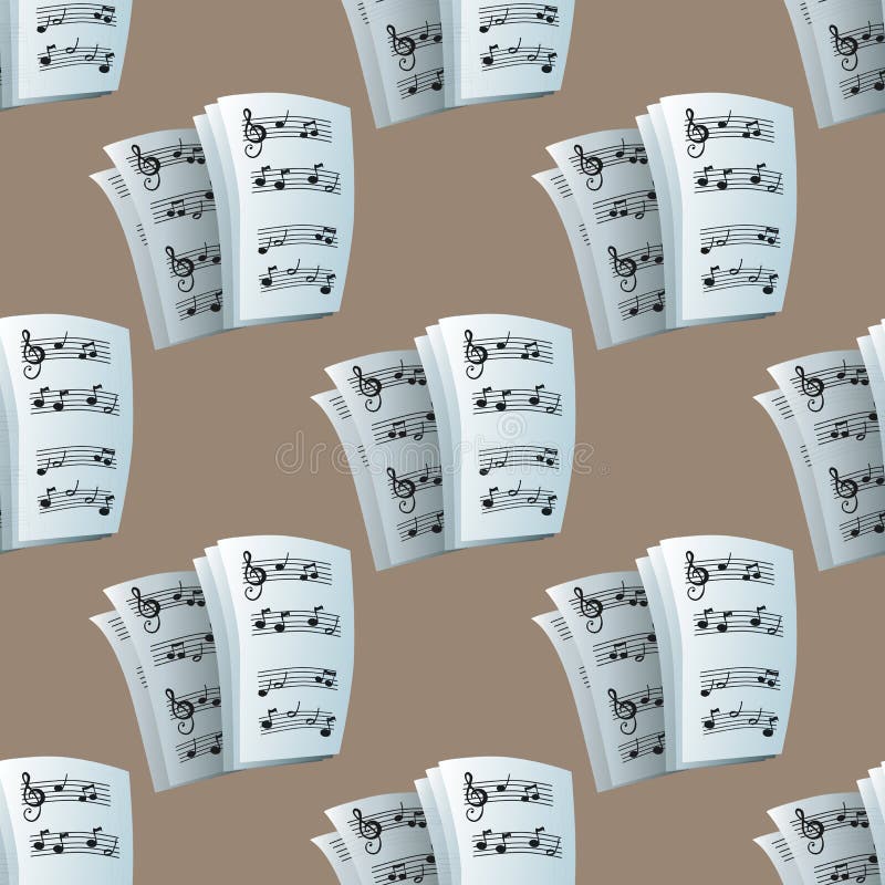 Music notes pattern stock vector. Illustration of decorative - 142999716