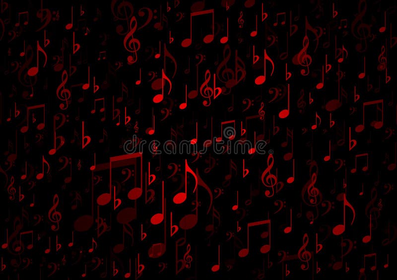 Music Notes Random Pattern Background for Wallpapers Stock Image ...