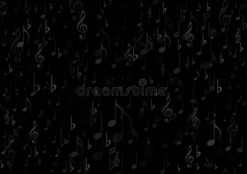 Music Notes Random Pattern Background for Wallpapers Stock Image ...
