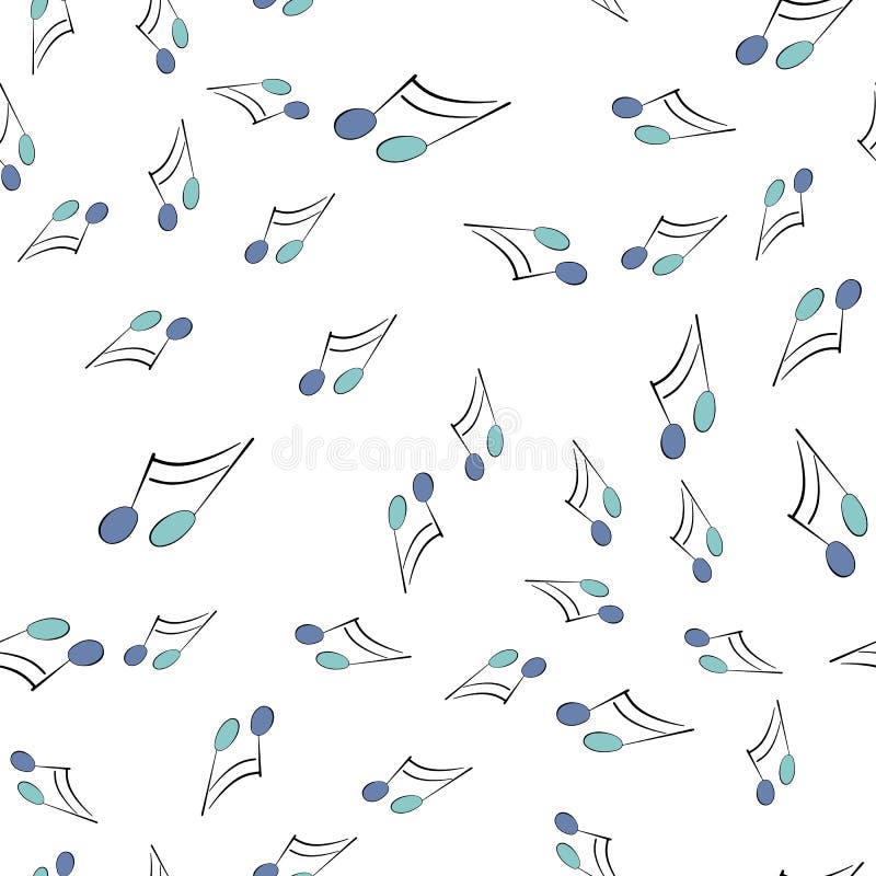 Scattered Music Notes Stock Illustrations – 939 Scattered Music Notes ...