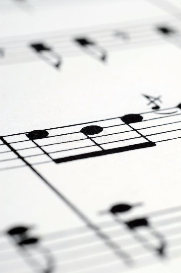 Music Notes Score Background Stock Photo - Image of background, clef ...