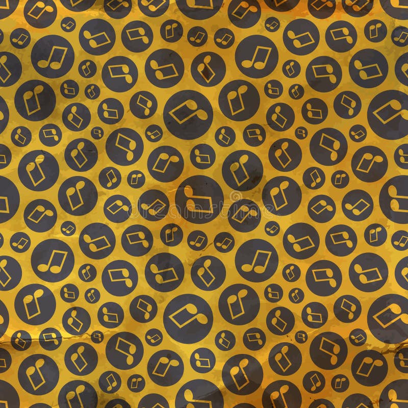 Music Notes. Seamless Pattern. Stock Vector - Illustration of paper ...