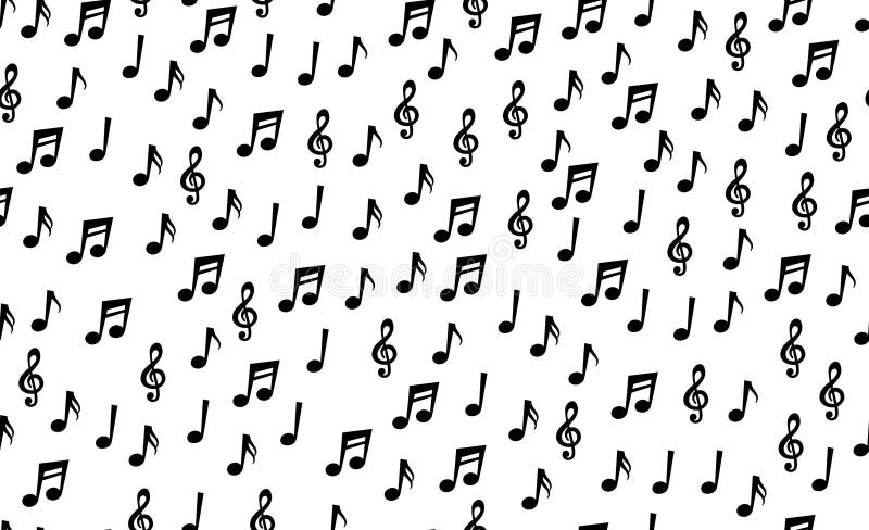 Music Notes Seamless Pattern Backdrop, Music Note Background, Seamless ...