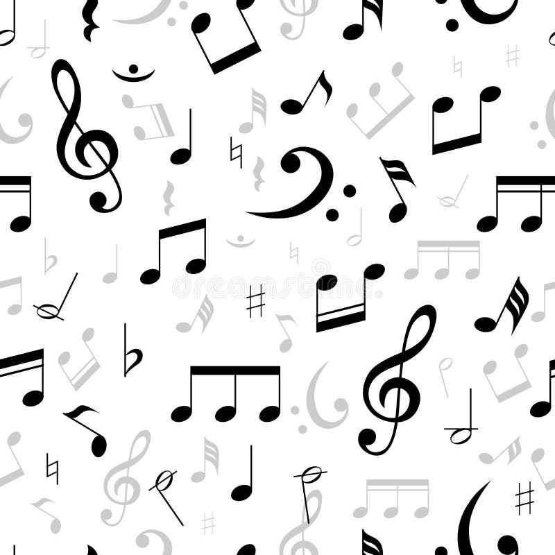 Music Notes Seamless Pattern Stock Vector - Image: 40635190