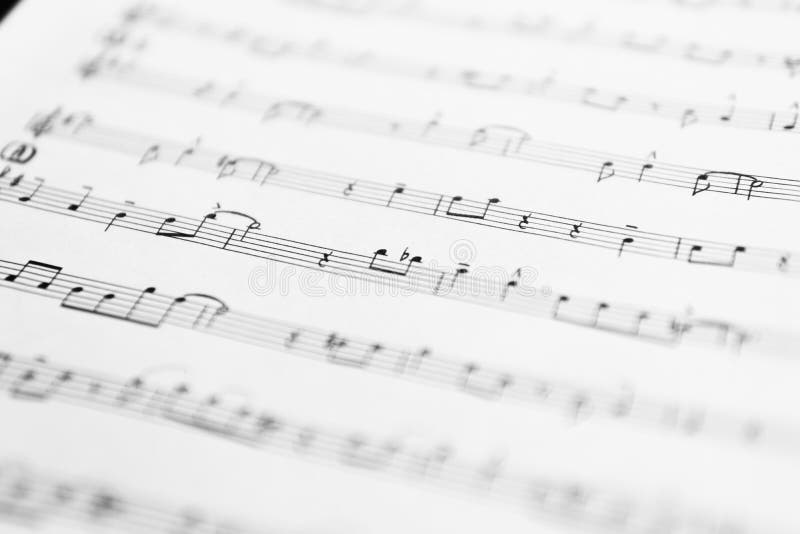 Music notes sheets stock photo. Image of piano, sepia - 124612968