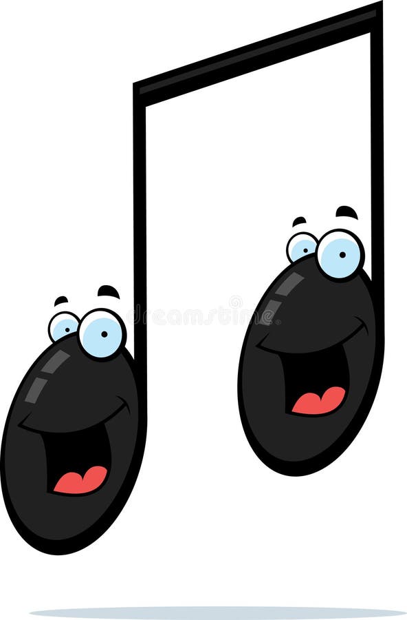 Music Notes Smiling stock vector. Illustration of smiling - 10318422