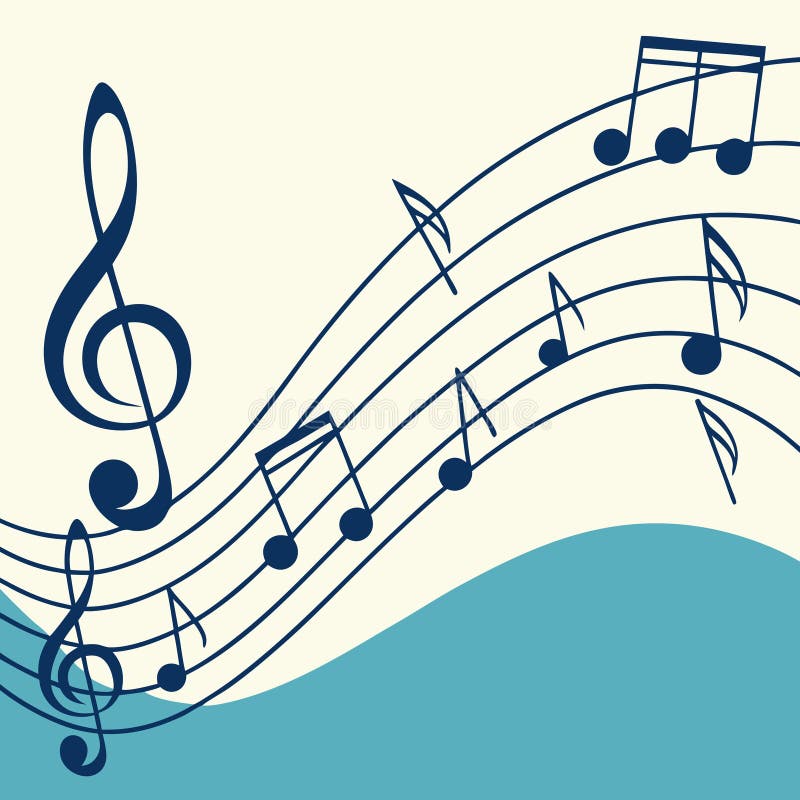 Music Notes on a Soft Gradient Background: Harmony in Visual Design ...