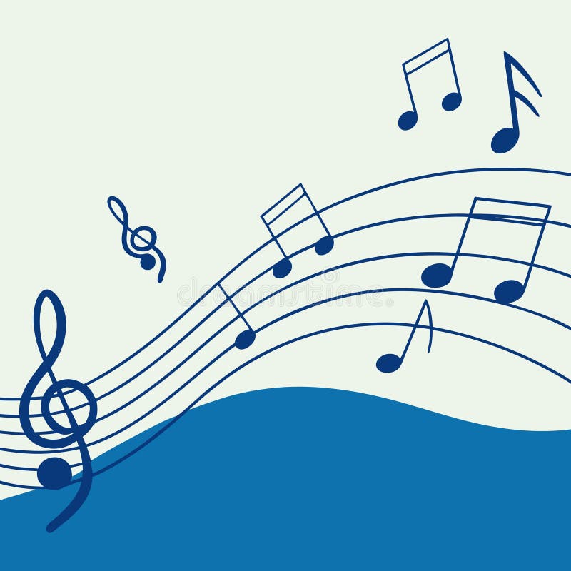 Music Notes on a Soft Gradient Background: Harmony in Visual Design ...