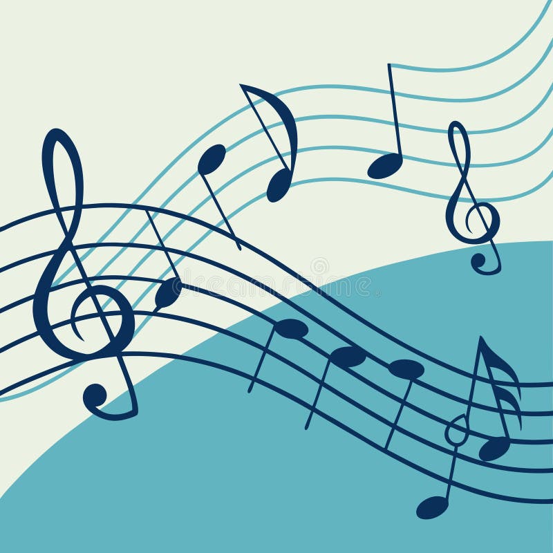 Music Notes on a Soft Gradient Background: Harmony in Visual Design ...