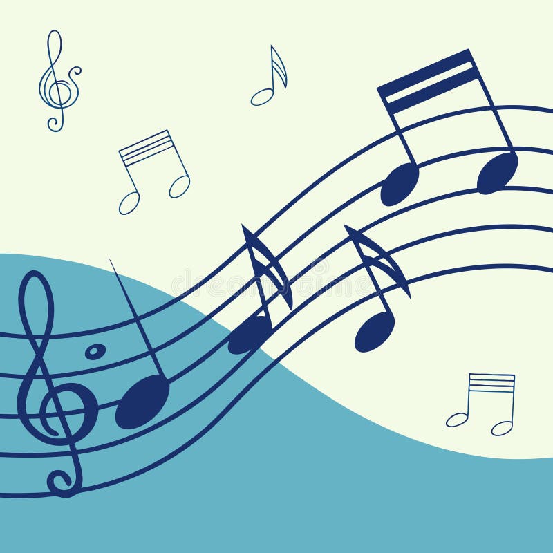 Music Notes on a Soft Gradient Background: Harmony in Visual Design ...