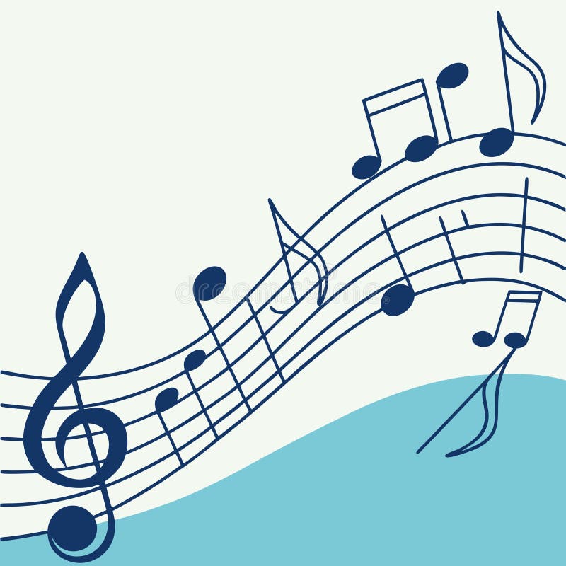 Music Notes on a Soft Gradient Background: Harmony in Visual Design ...