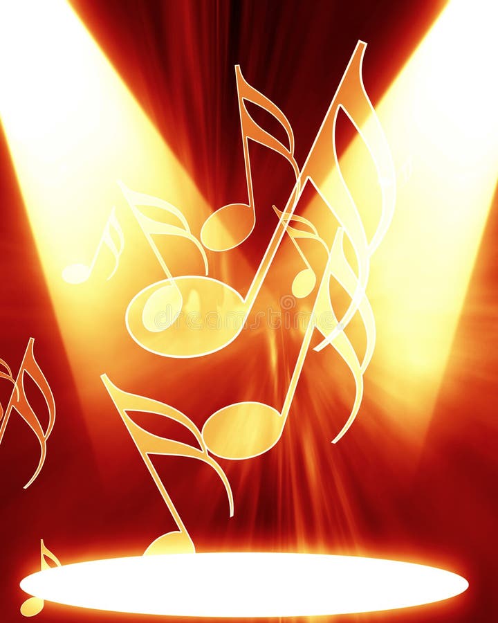 Music notes stock illustration. Illustration of disco - 33289944