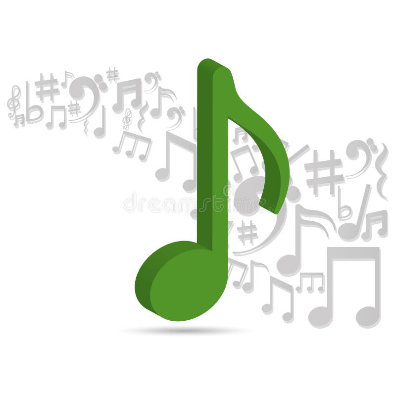 Music notes sound art stock illustration. Illustration of musical ...