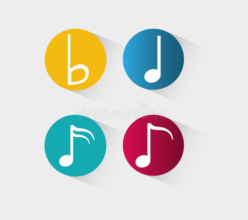 Music notes sound art stock vector. Illustration of record - 79886309