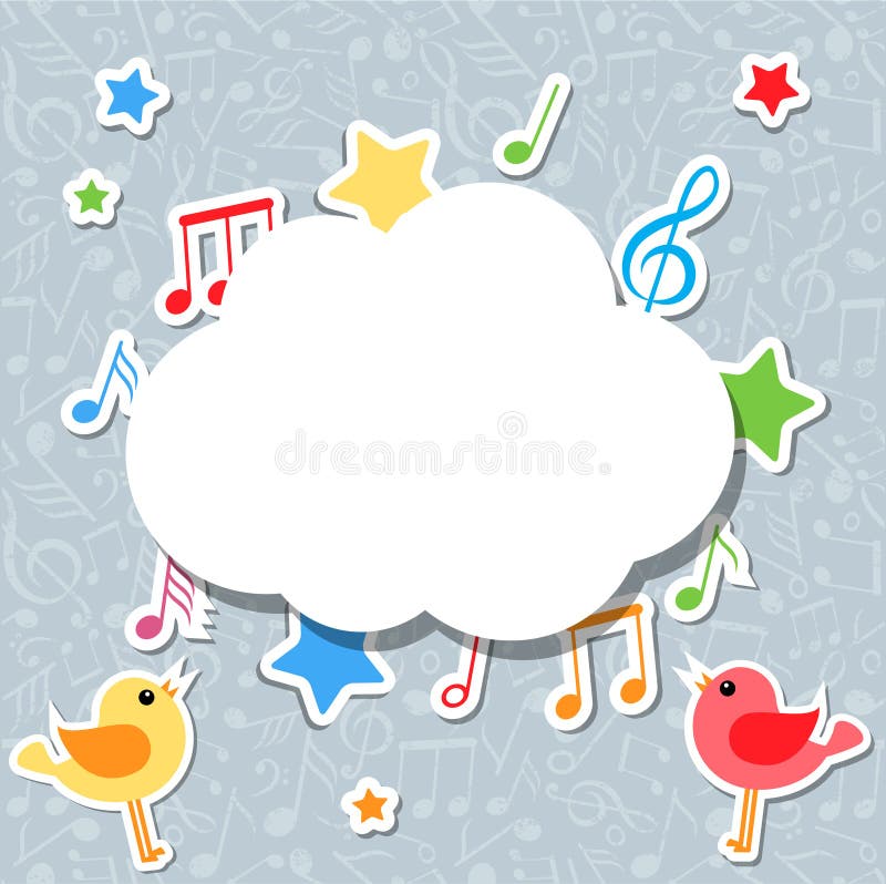 Rainbow sheet music stock vector. Illustration of composition - 12477068