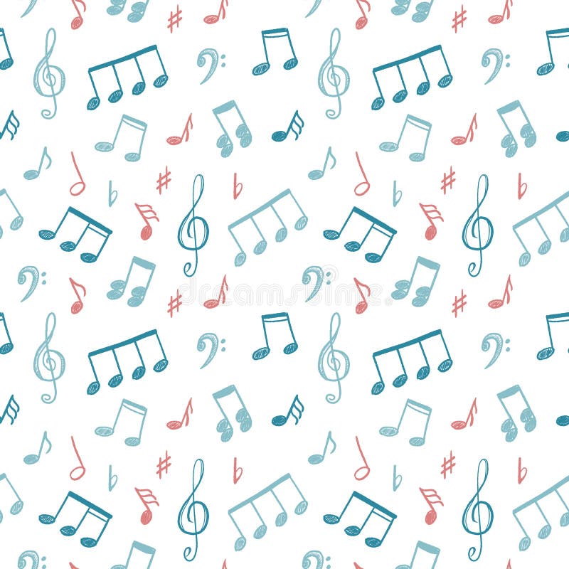 Music Notes Texture stock vector. Illustration of stave - 17606759