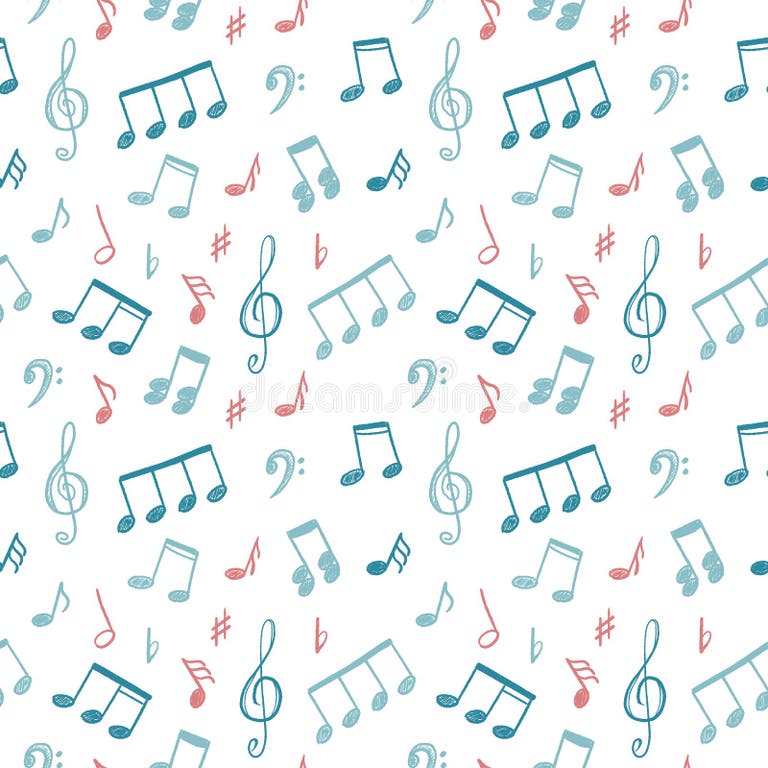 Music notes texture stock illustration. Illustration of texture - 154505017