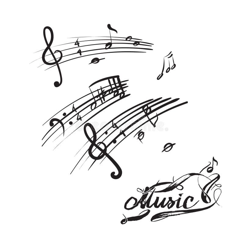 Music Notes Texture Vectors Stock Vector - Illustration of creativity ...