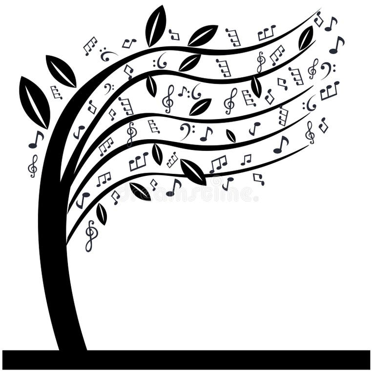 Music Tree Notes Vector Stock Illustrations – 954 Music Tree Notes ...