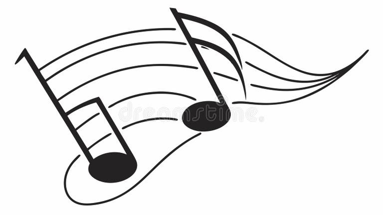 Music Notes with Tribal Pattern Elements, Vector Design Generative AI ...