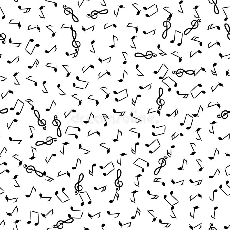 Music Notes Vector Background Stock Vector - Illustration of music ...